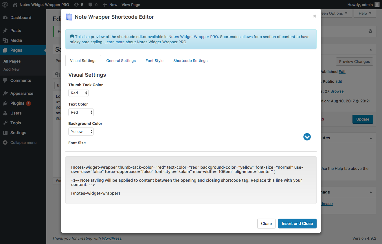 Notes Widget Wrapper PRO – Web Rockstar