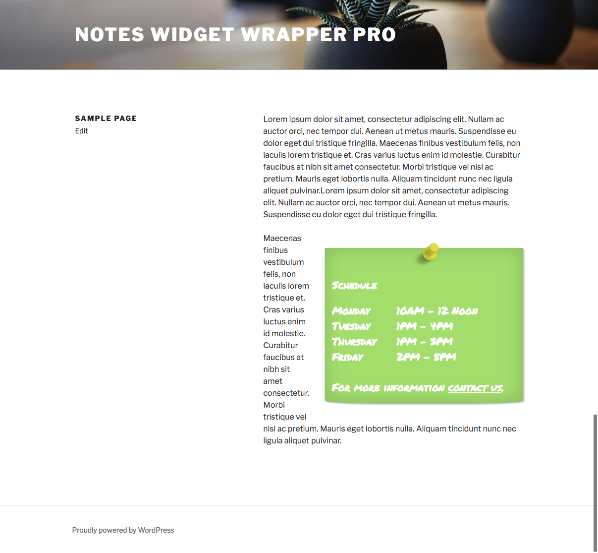 Notes Widget Wrapper PRO – Web Rockstar
